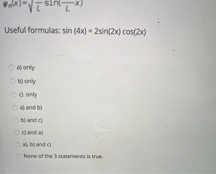 Solved A wavefunction is constructed by combining two | Chegg.com