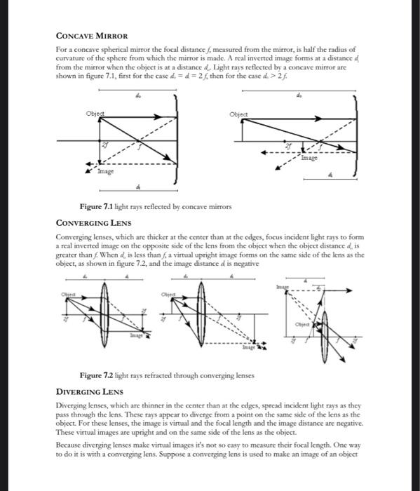 Solved Lenses and mirrors bend light in a predictable | Chegg.com