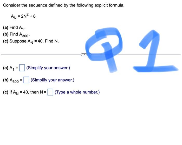 Solved Consider the sequence defined by the following | Chegg.com