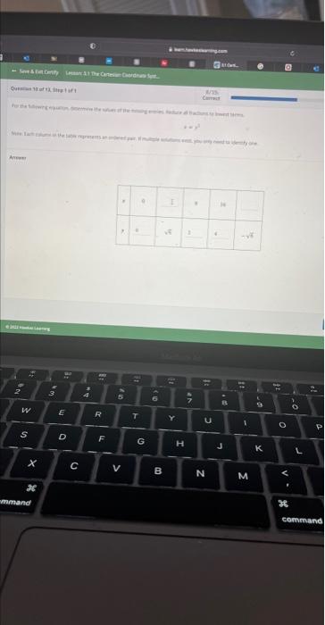 Solved quation, determine the values of the missing entries. | Chegg.com