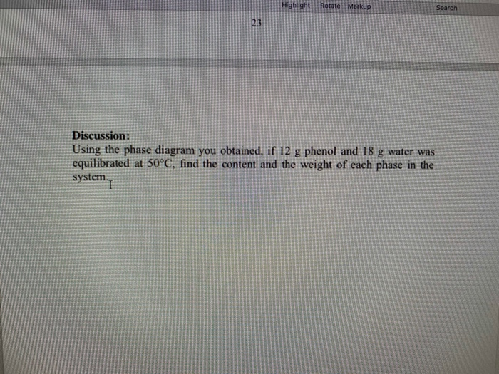 Solved Highlight Rotate Markup Search 23 Discussion: Using | Chegg.com
