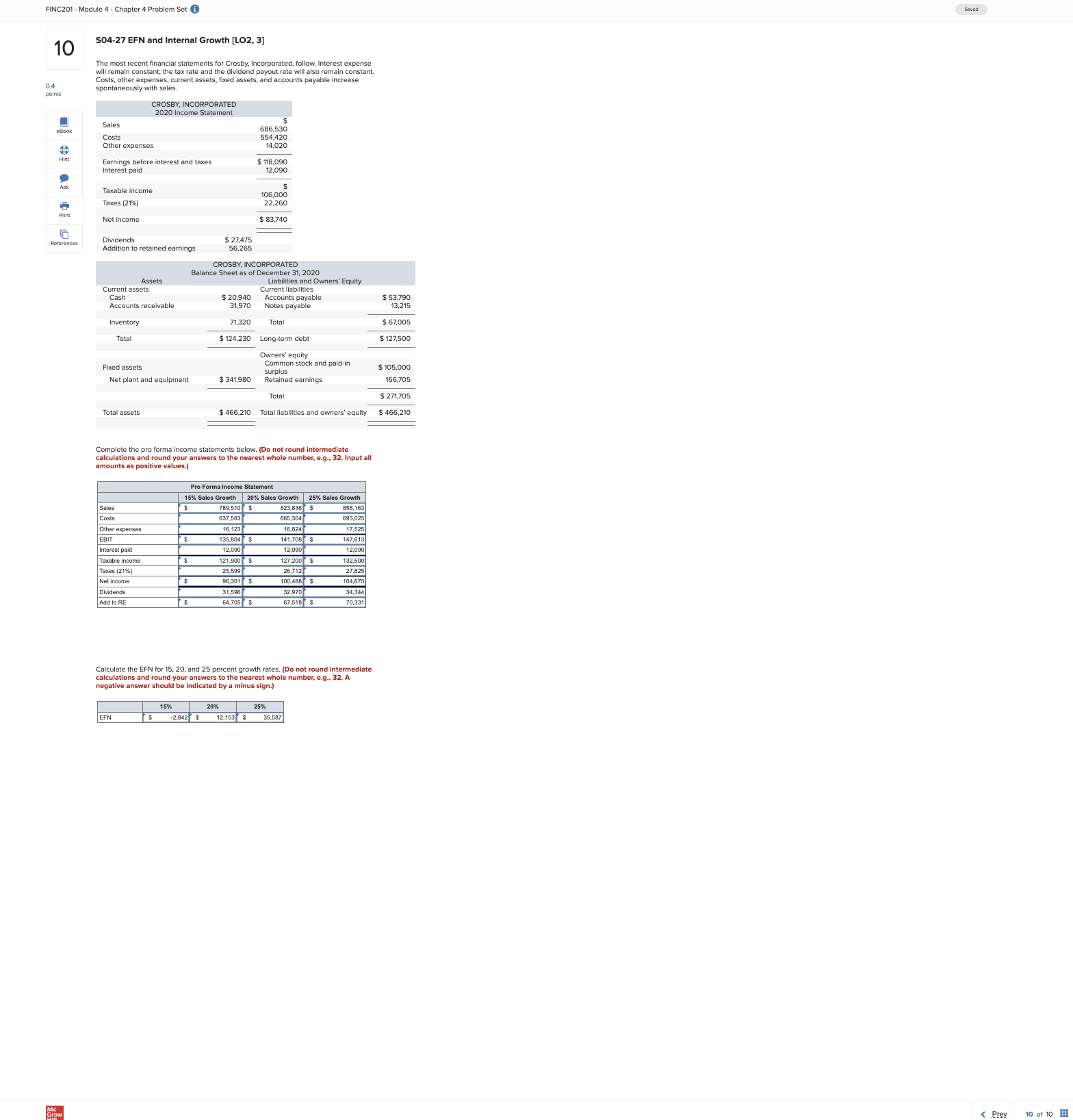 Solved FINC201 - ﻿Module 4 - ﻿Chapter 4 ﻿Problem Set iS04-27 | Chegg.com