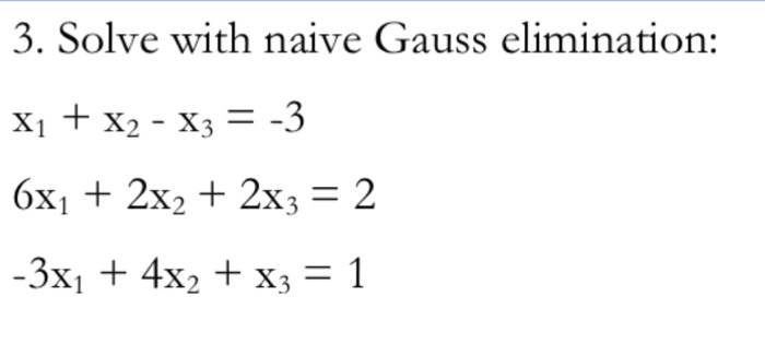 Elimination Calculator