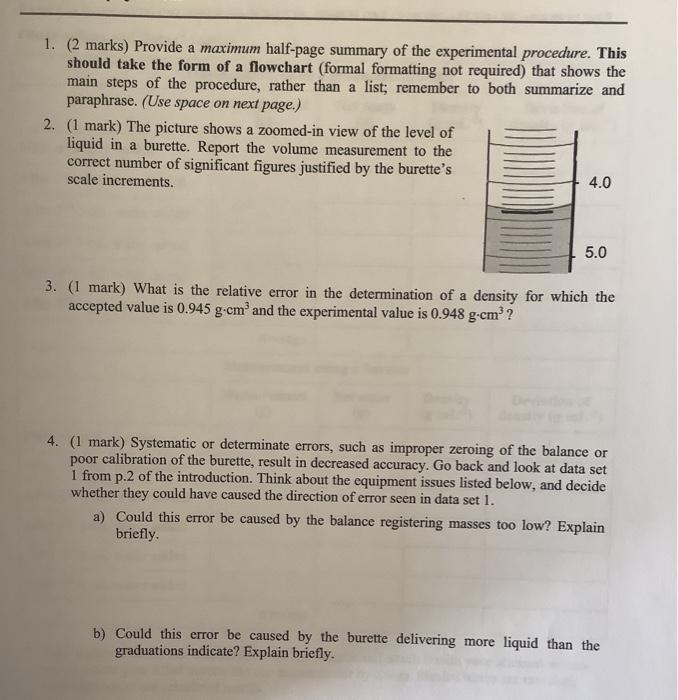 Solved 1 2 Marks Provide A Maximum Half page Summary Of Chegg