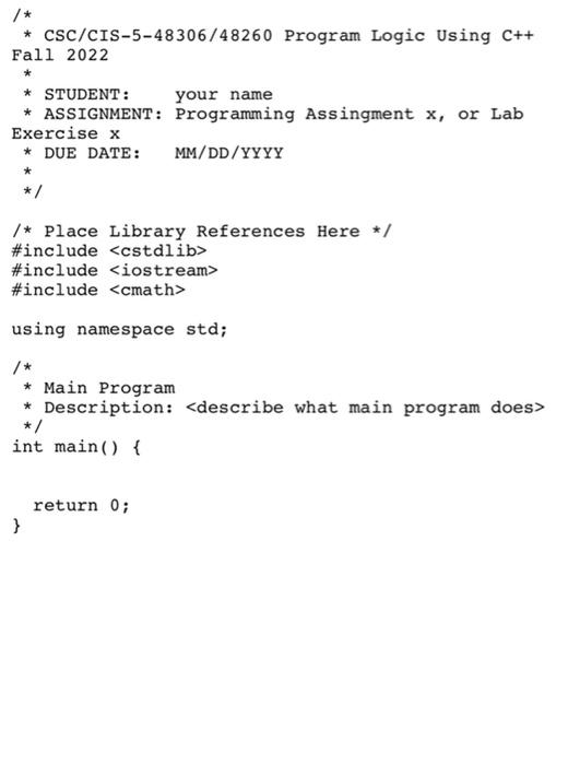 Solved the class is CIS/CSC-5 its lab please run the | Chegg.com