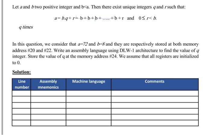 Solved Let a and b two positive integer and b | Chegg.com