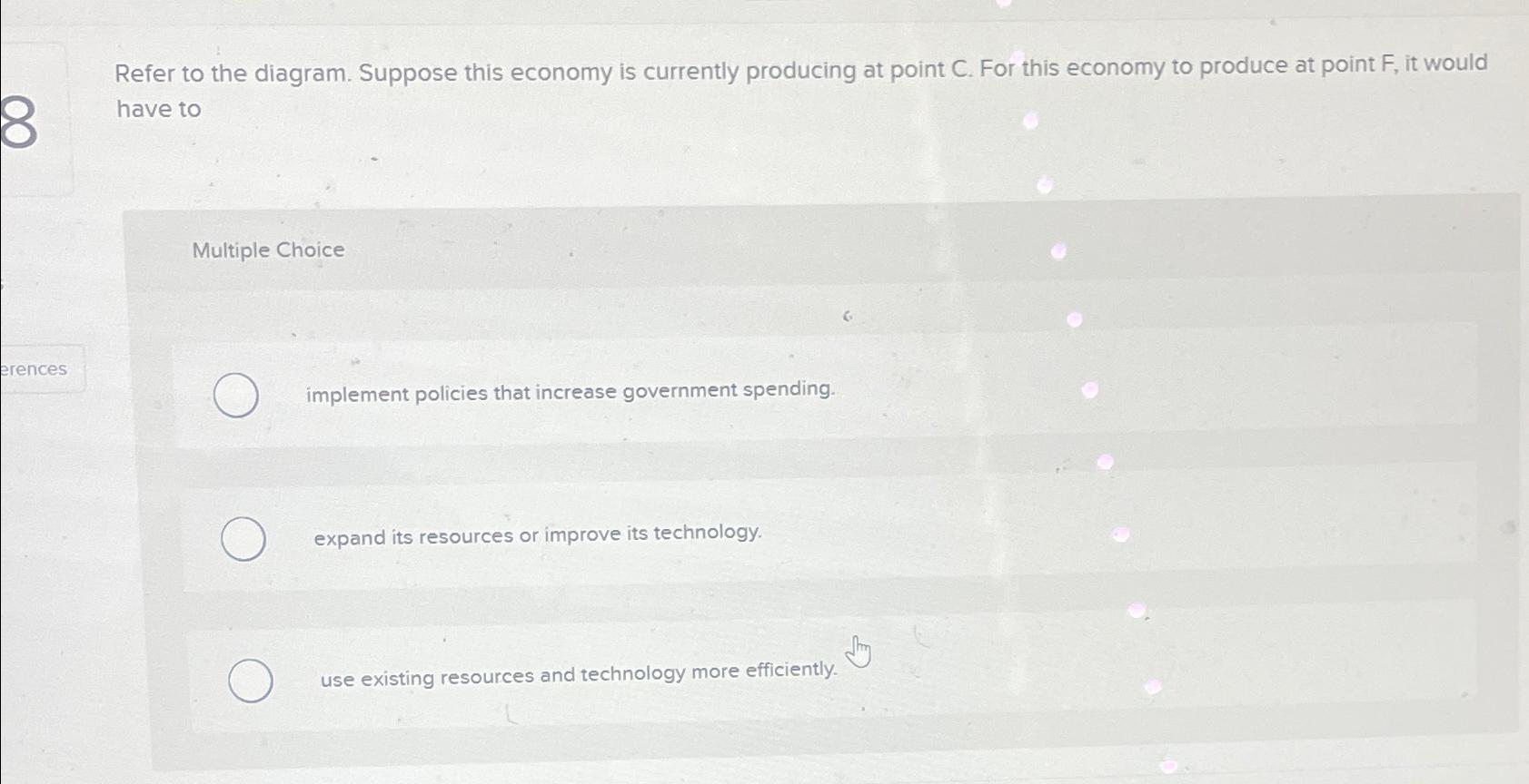 Solved Refer to the diagram. Suppose this economy is | Chegg.com