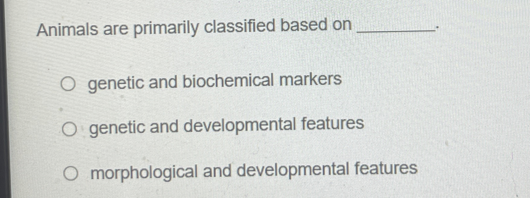 High Quality SOLUTION Animals are primarily classified based on q ...