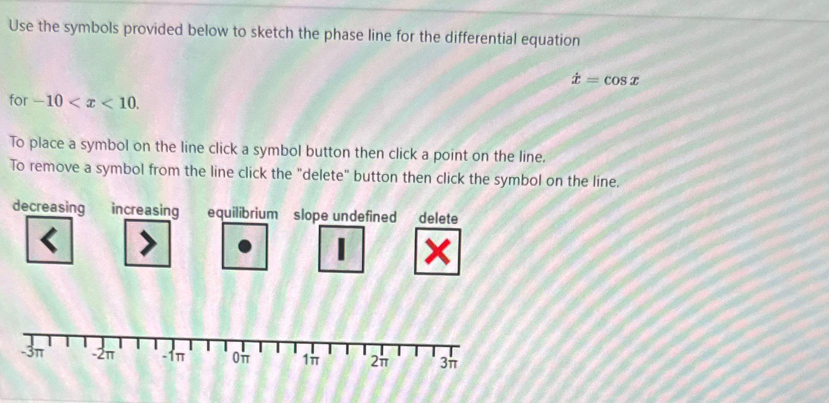 Solved Use the symbols provided below to sketch the phase | Chegg.com