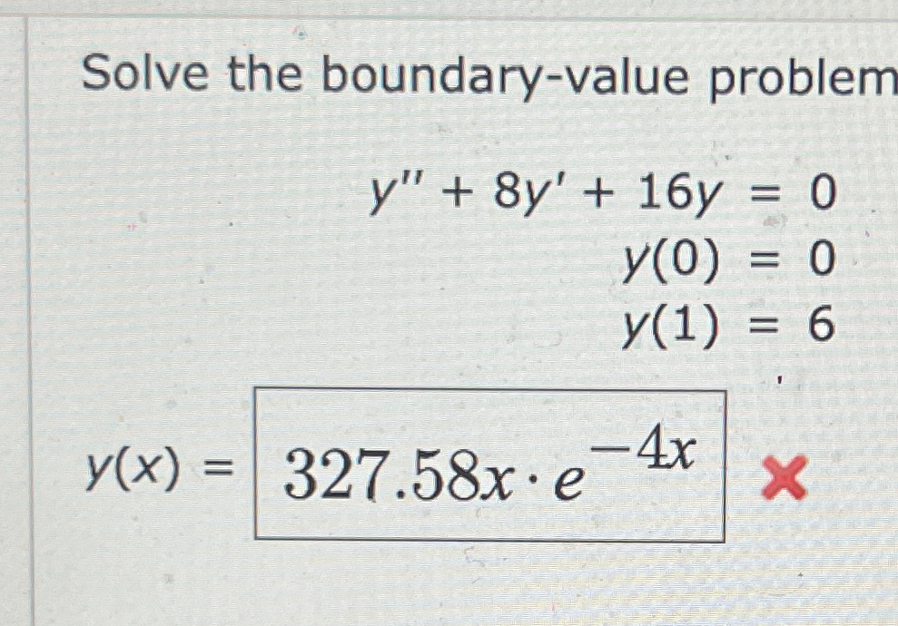 Solved Solve the boundary-value | Chegg.com
