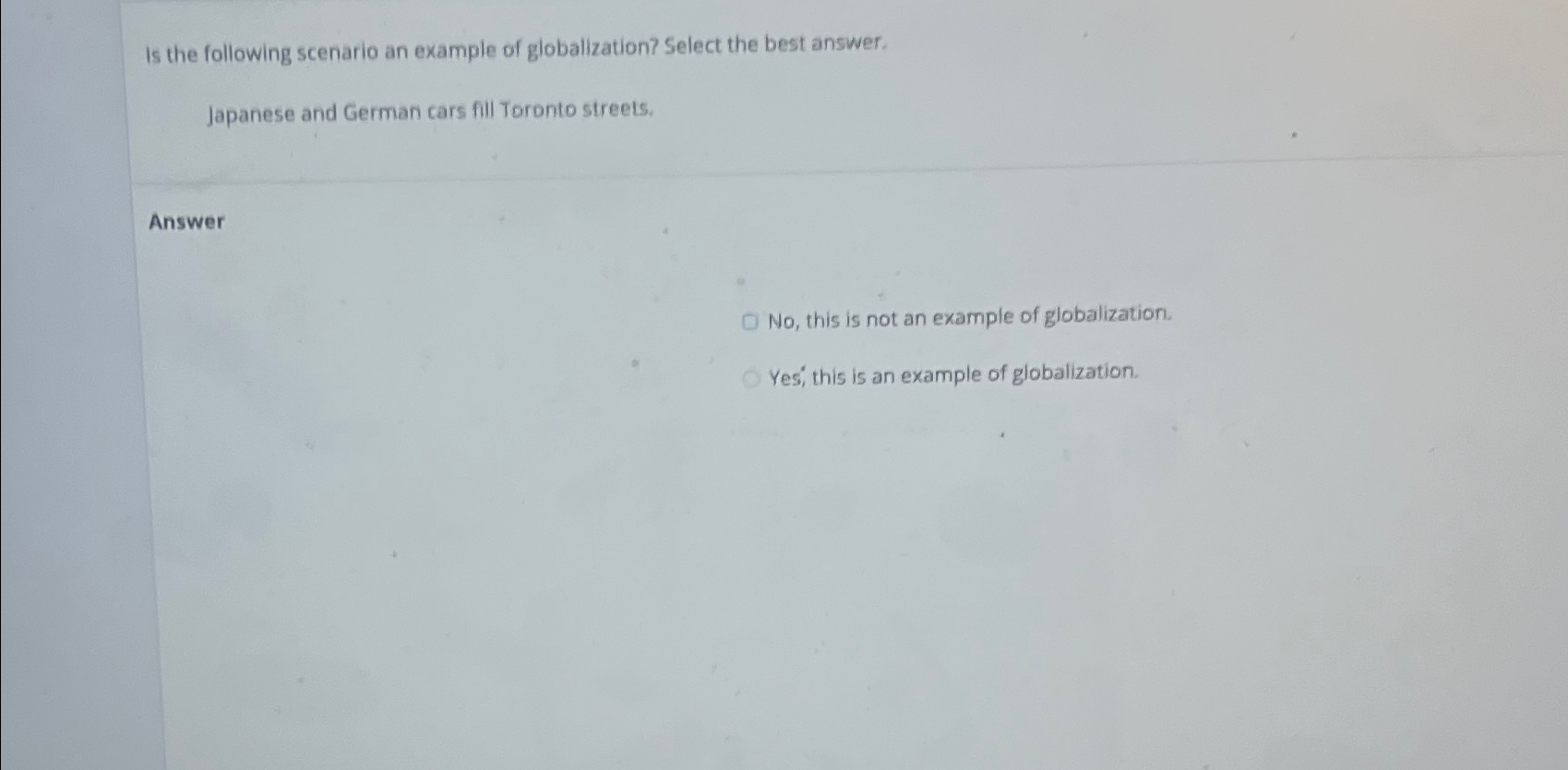 Is the following scenario an example of | Chegg.com