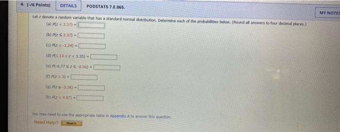 Solved Let 2 denote a random variable that has a standard | Chegg.com