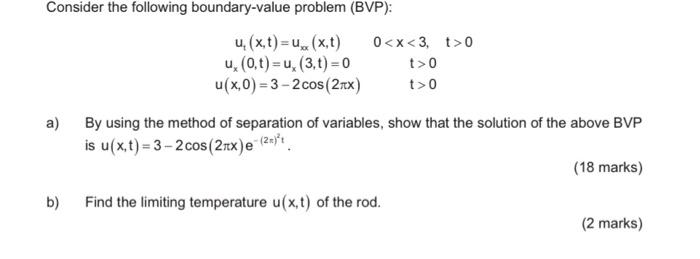 Solved Consider the following boundary-value problem (BVP): | Chegg.com