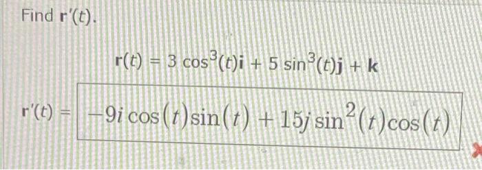 Solved Find r′(t) | Chegg.com