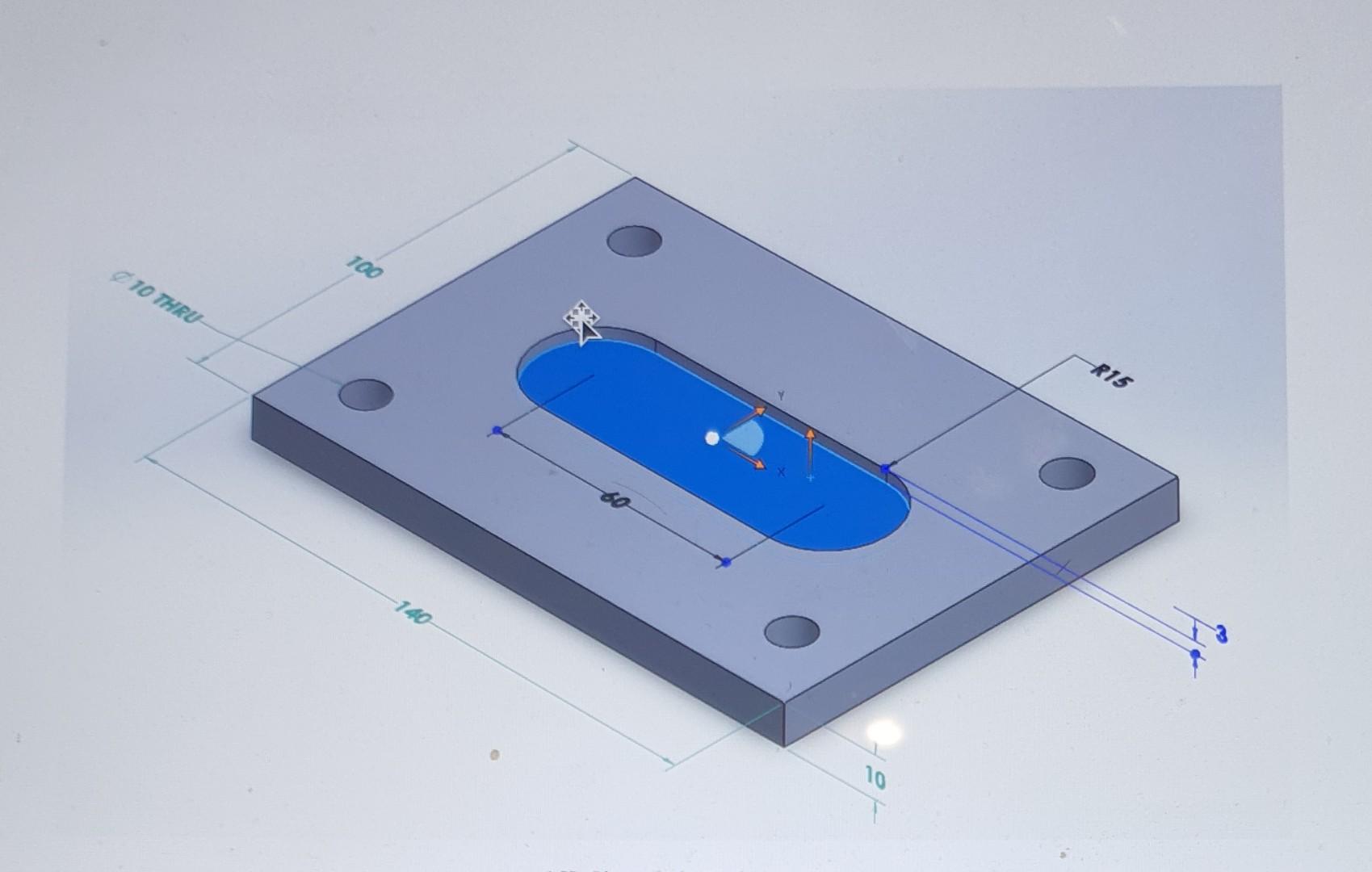 Solved 4. Find the dimensions of the pattern for the part | Chegg.com