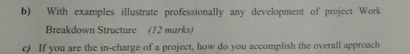 Solved b) ﻿With examples illustrate professionally any | Chegg.com