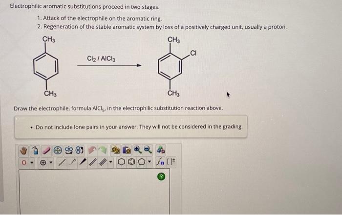 Solved Electrophilic aromatic substitutions proceed in two | Chegg.com