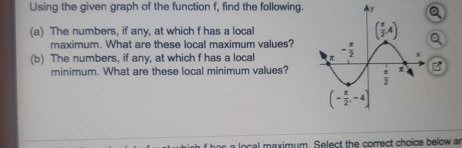 Solved Using the given graph of the function f, find the | Chegg.com