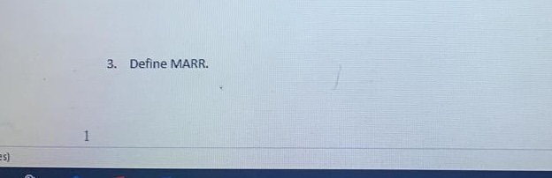 Solved 3. Define MARR. 5) | Chegg.com