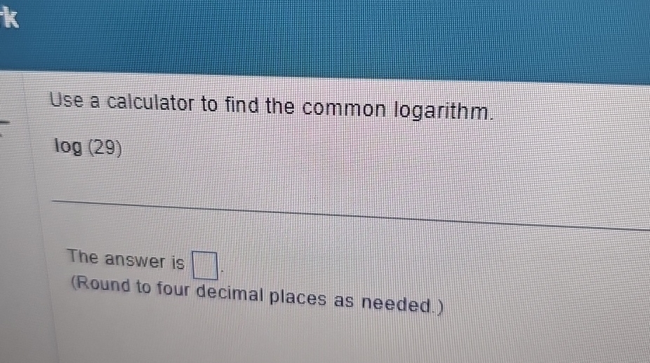 Solved Use a calculator to find the common | Chegg.com