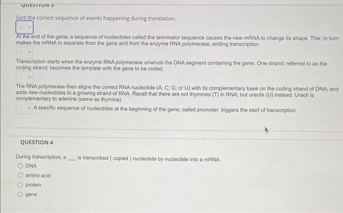 Solved The anticodon binds to a complementary codon in the | Chegg.com