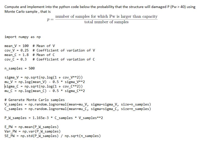 Solved by an EXPERT Compute and implement into the python code below the | Chegg.com