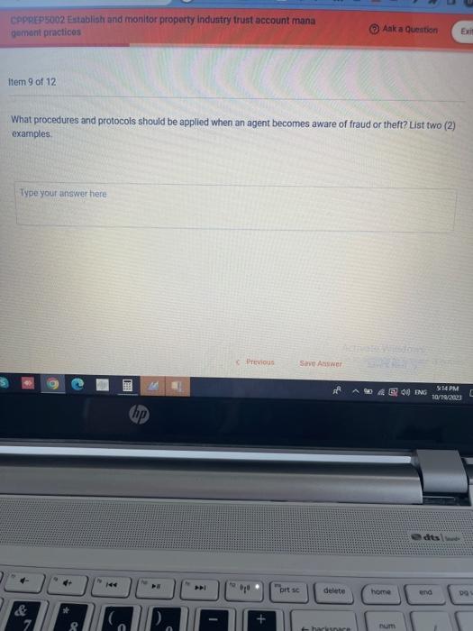 Solved What procedures and protocols should be applied when | Chegg.com