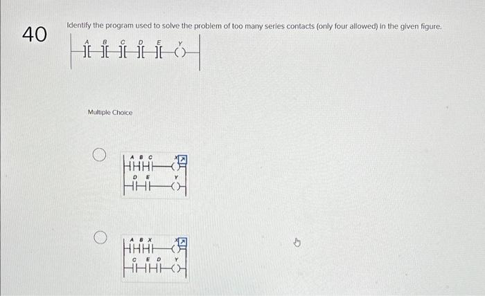 Identify the program used to solve the problem of too | Chegg.com
