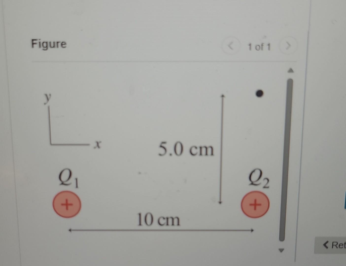 Solved Suppose Q1 = 2.6 nC and Q2 = 5.2 nC (Figure 1) Part | Chegg.com