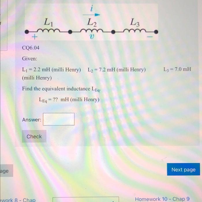 Solved L1=2.2mH (milli Henry) L2=7.2mH (milli Henry) | Chegg.com