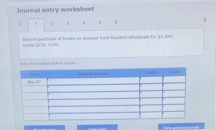 Solved Exercise 6-9 (Algo) Record transactions using a | Chegg.com