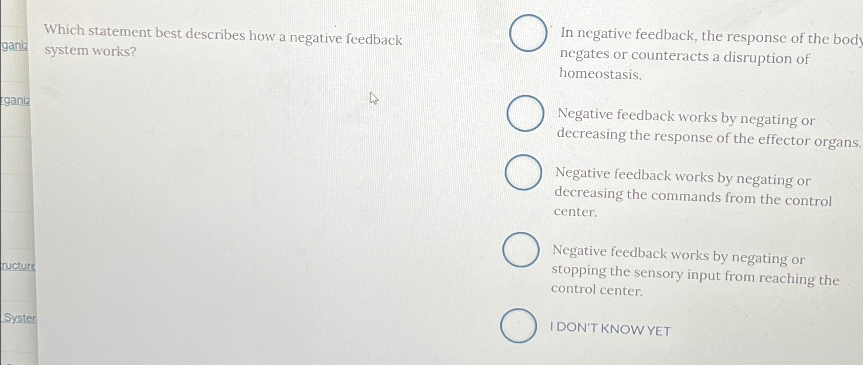 Solved Which statement best describes how a negative | Chegg.com