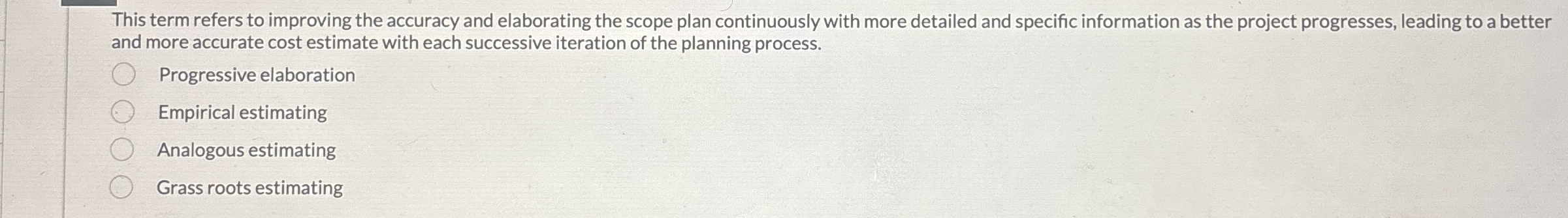 Solved This term refers to improving the accuracy and | Chegg.com
