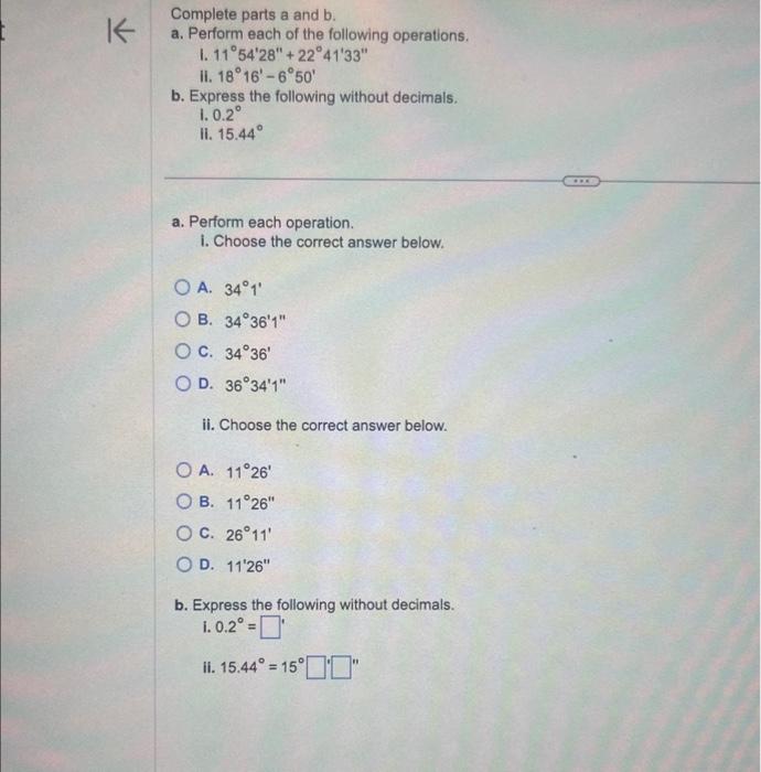 Solved Complete parts a and b. a. Perform each of the | Chegg.com