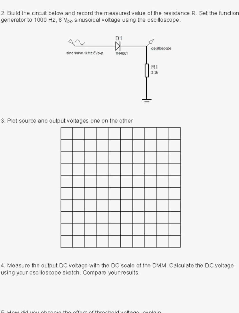 Solved PLEASE ONLY SOLUTİON 4 ﻿AND 5.Build the circuit below | Chegg.com