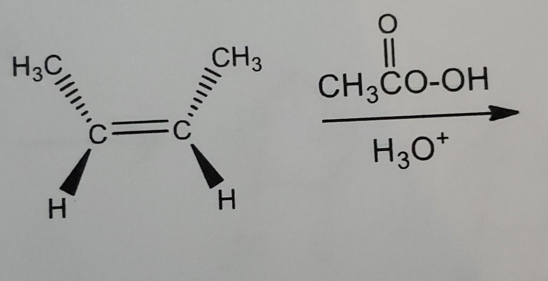 Solved H₃ CH3 CH3CO-OH II. 이 0 H30+ H H | Chegg.com