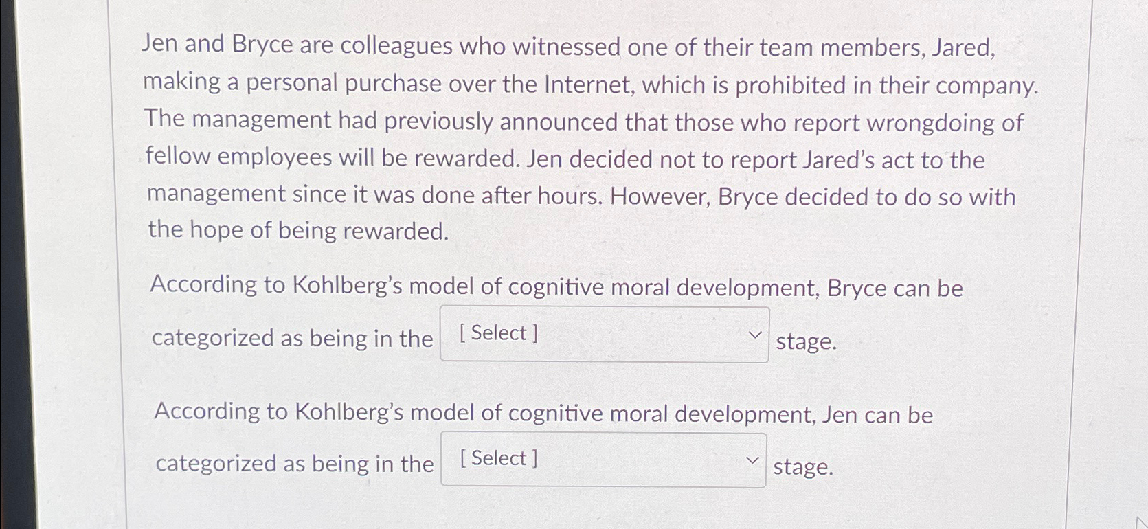 Solved Jen and Bryce are colleagues who witnessed one of | Chegg.com