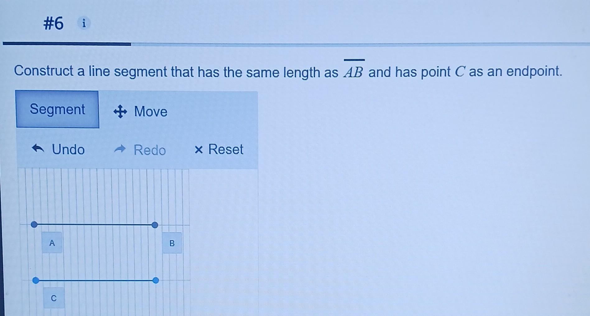 Solved Construct a line segment that has the same length as | Chegg.com