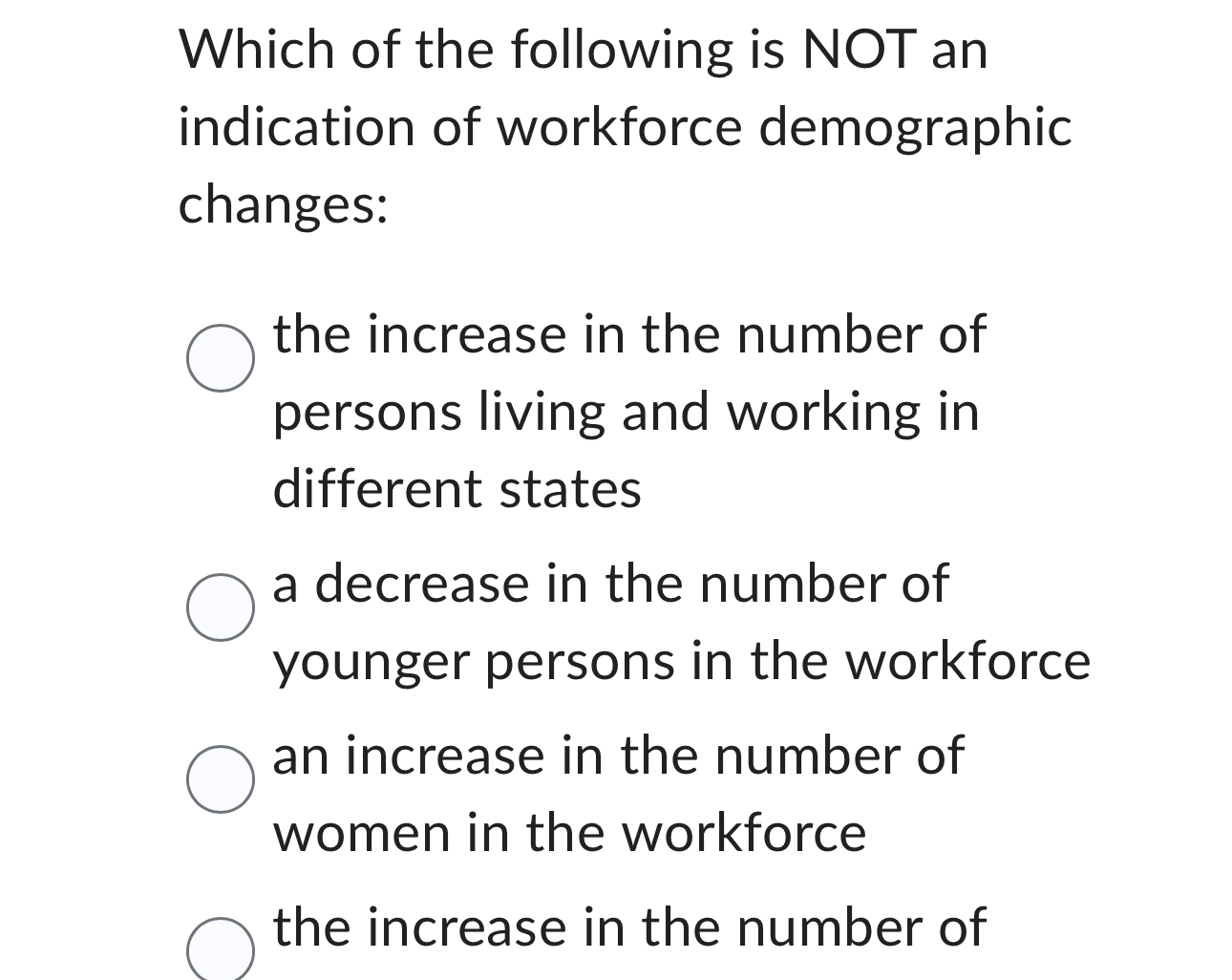 Solved Which of the following is NOT an indication of | Chegg.com