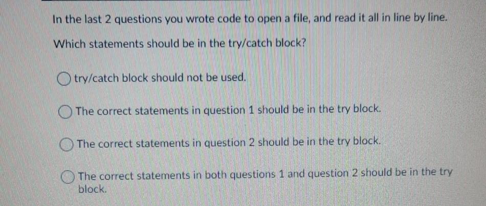 Solved Assume you have a file called QuizGrades.csv with the | Chegg.com