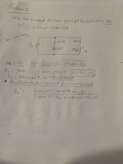Solved Problema Use the current division concept to | Chegg.com