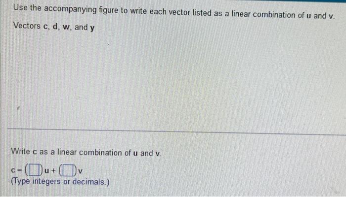 Solved Use the accompanying figure to write each vector | Chegg.com