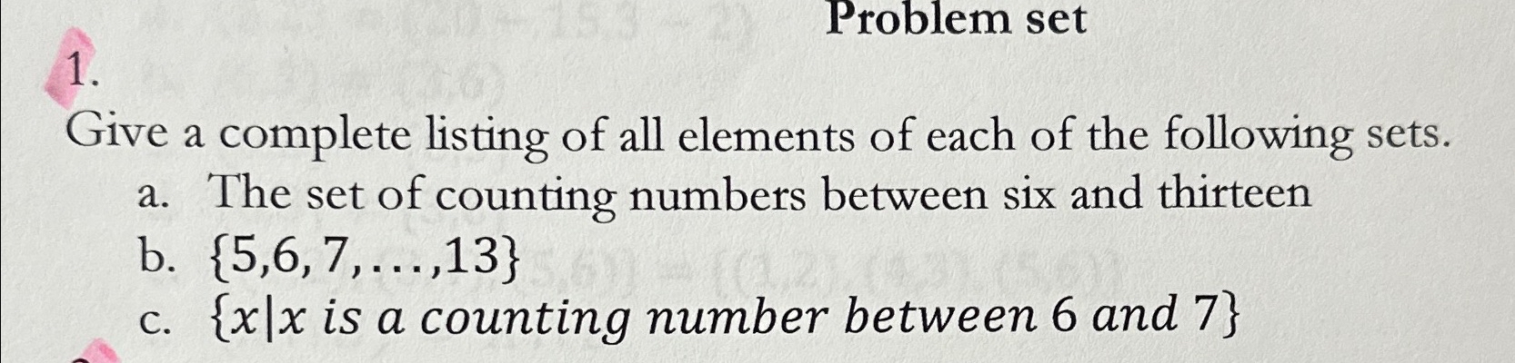 Solved Problem setGive a complete listing of all elements of | Chegg.com