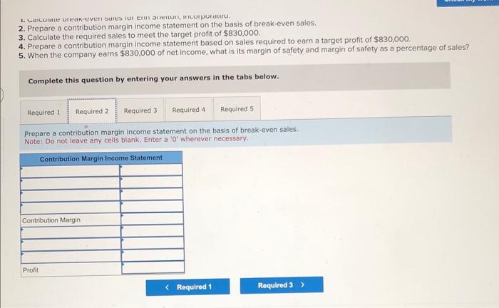 Solved E6-24 (Algo) Computing Target Profit, Preparing | Chegg.com