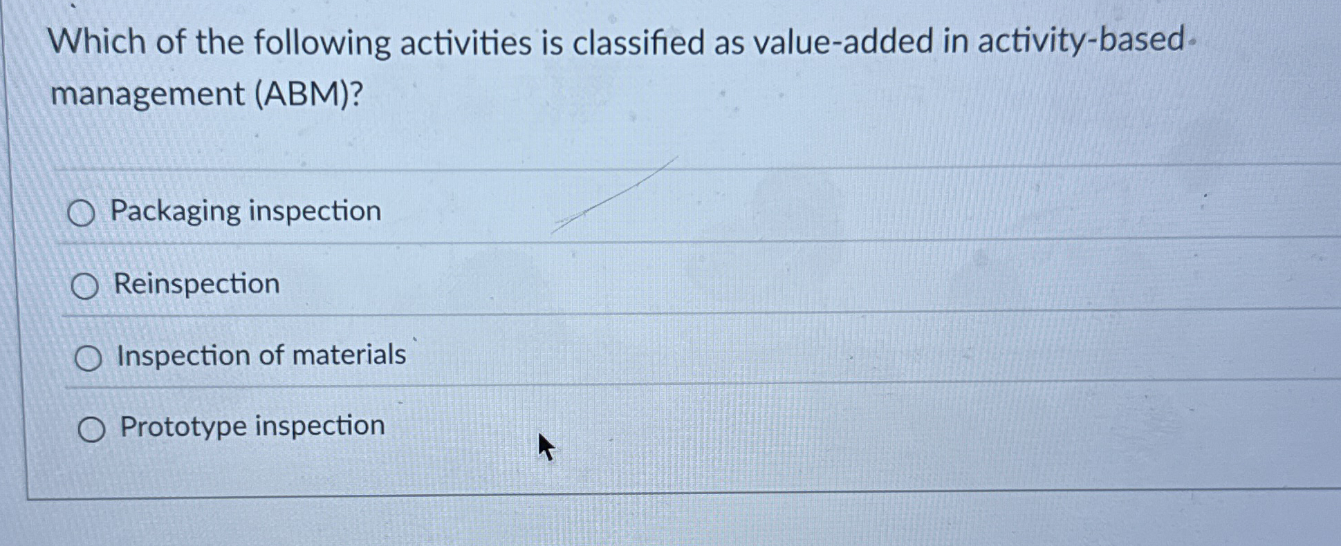 Solved Which of the following activities is classified as | Chegg.com