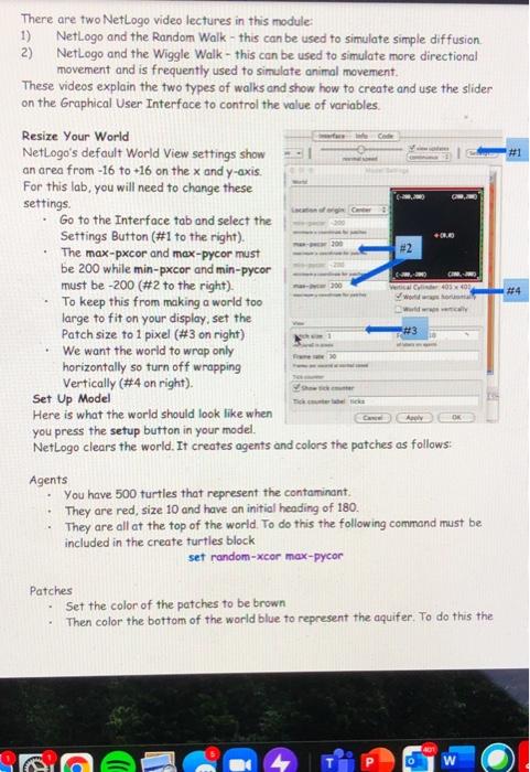 X "La Netlogo 112019CSC:10M File El Tools Zoom To | Chegg.com
