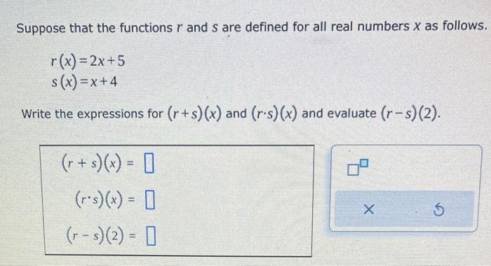 Solved Suppose that the functions r and S are defined for | Chegg.com