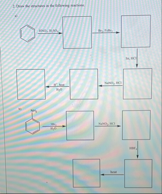Solved Give reagents to each step to coevert the starting | Chegg.com