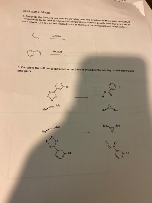 Solved Electrophilic Addition of Carbenes to Neves 4. | Chegg.com