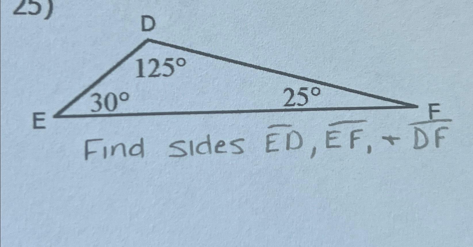 Solved What are the lengths of the sides of the triangle | Chegg.com